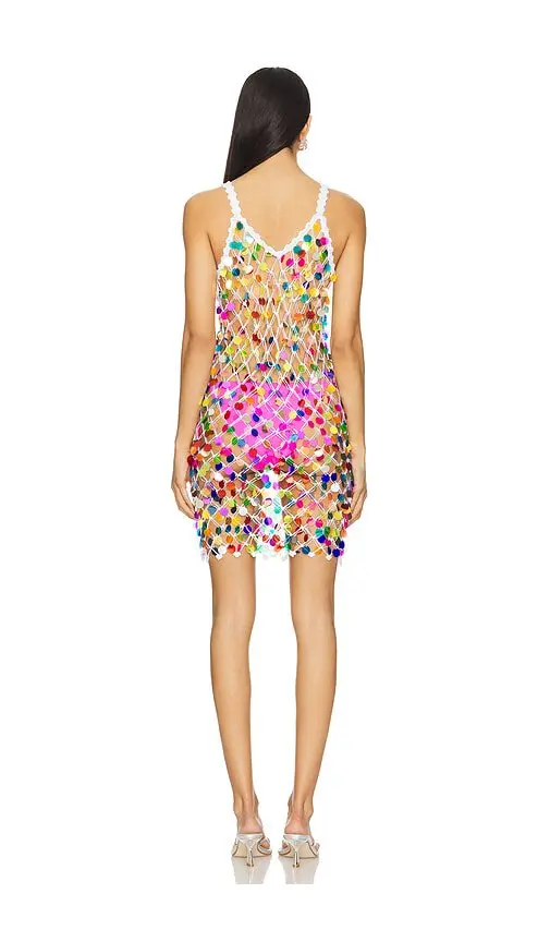 MILLY Sequin Crochet Mini Dress