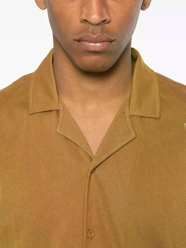 Sunspel Riviera Shirt - Brown