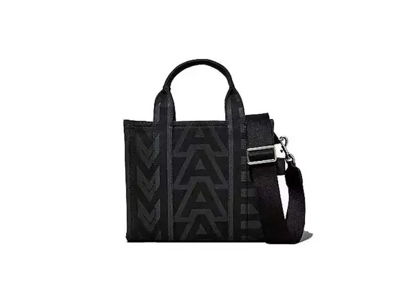 Marc Jacobs Outline Monogram Small Tote Bag - Black