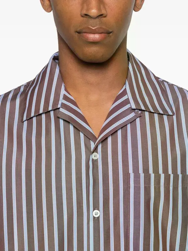 MSGM Striped Poplin Shirt