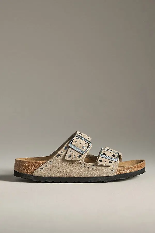 BIRKENSTOCK Arizona Rivets Sandals - Taupe