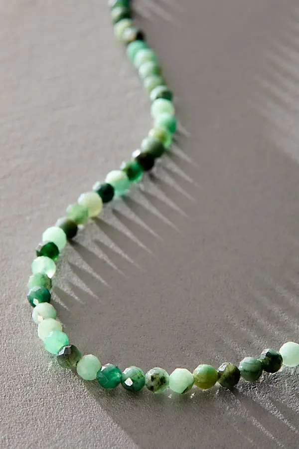 ATMA PREMA Natural Stone Necklace - Emerald