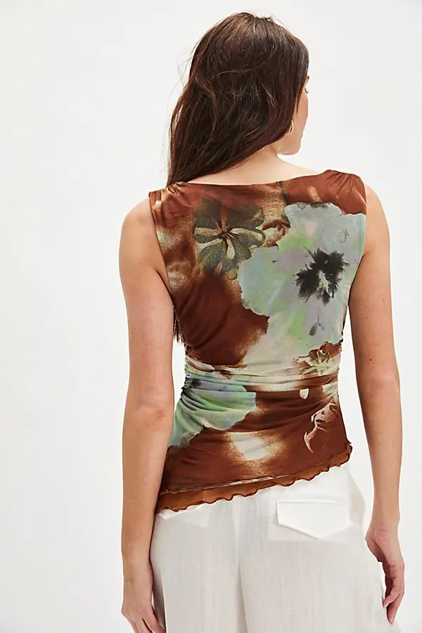 Free People Ash Printed Knit Top