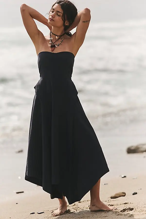 free people beach black dress FP Movement Women's Hot Shot Mini Dress, Medium, Mocha Latte