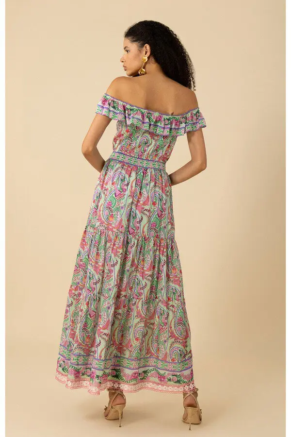 Hale Bob Jamie Voile Dress - Green