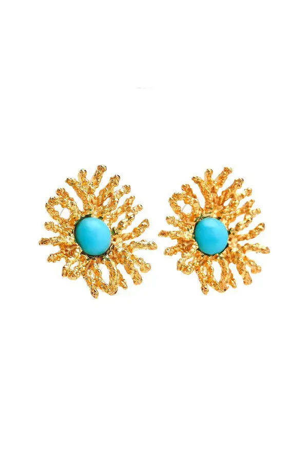 KENNETH JAY LANE Reef Earrings - Coral