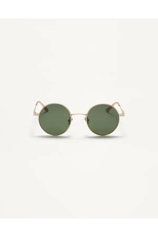 Valentino Garavani Round Metal Frame Sunglasses - Green