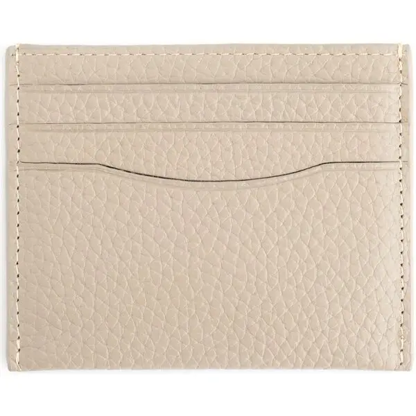 ROYCE NEW YORK Rfid Leather Card Holder - Taupe