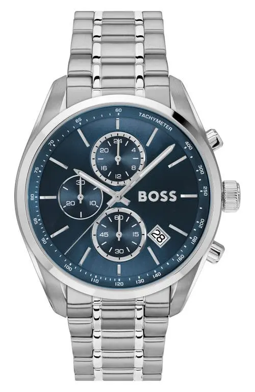 BOSS Grand Prix Chronograph Bracelet Watch - Blue