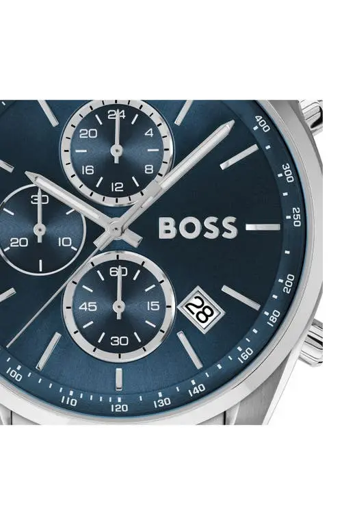 BOSS Grand Prix Bracelet Watch - Blue