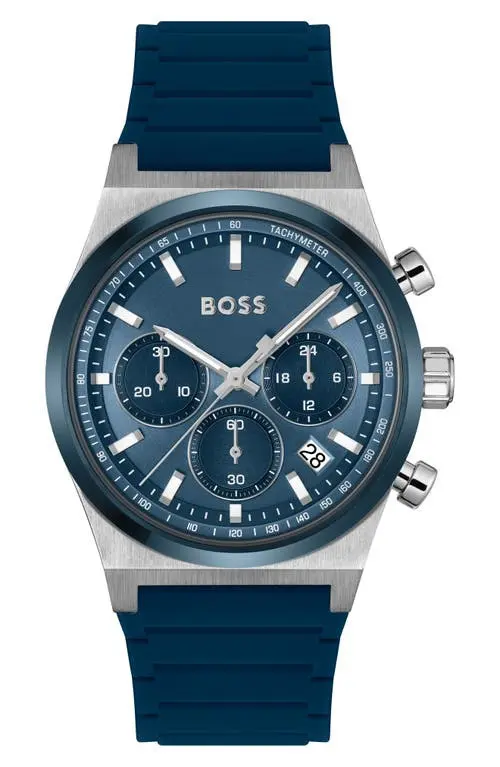 BOSS Candor Chronograph Strap Watch - Blue