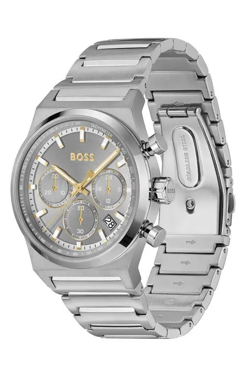 BOSS Candor Chronograph Bracelet Watch - Gray