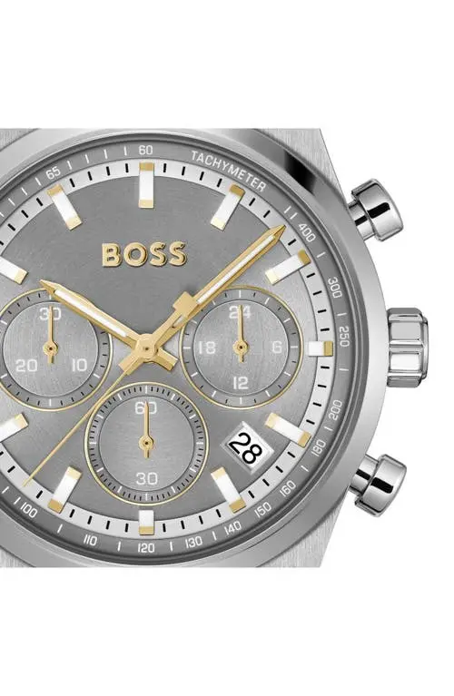 BOSS Candor Chronograph Bracelet Watch - Gray