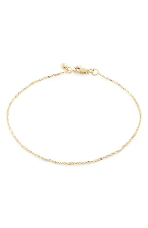 Monica Vinader Shimmer Chain Bracelet - 14kt Solid Gold