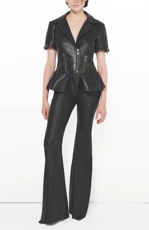 AS By DF Kat Stretch Leather Bell Leggings