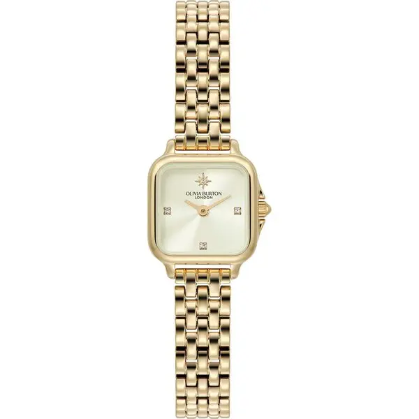 OLIVIA BURTON Mini Grosvenor Bracelet Watch - Gold/ivory