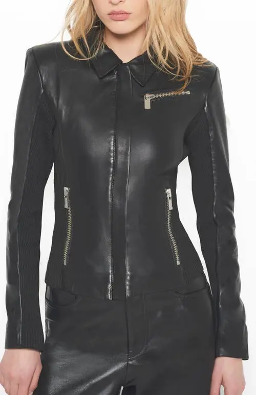 AS By DF Mrs. Smith Upcycled Leather Jacket - Black