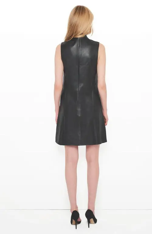 AS By DF As B Y Df Crawford Upcycled Leather A-line Dress