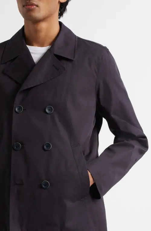 Herno Double-breasted Water Resistant Cotton Pea Coat