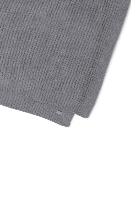 Barefoot Dreams Cozychic® Waffle Knit Bed Blanket - Dove Gray