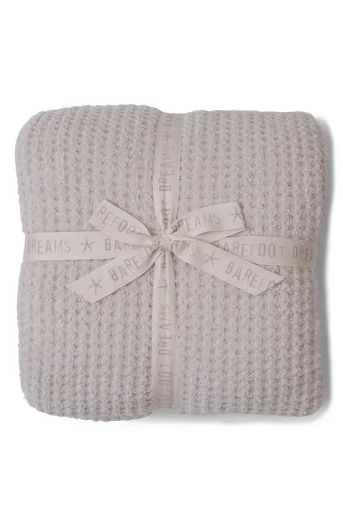 Barefoot Dreams Cozychic® Waffle Knit Bed Blanket - Stone