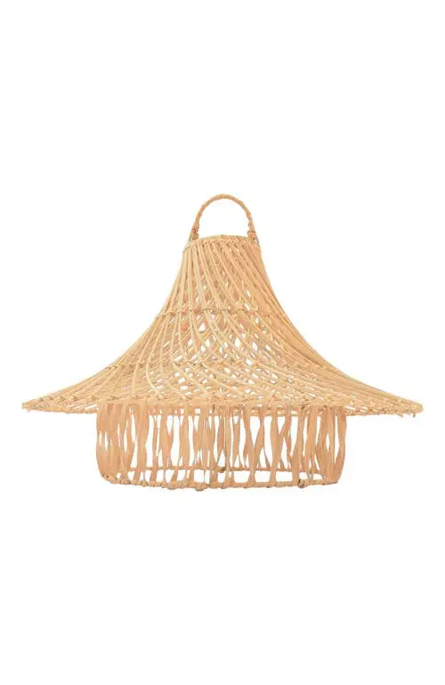 THE ARTISAN & COMPANY Caping Rattan Pendant Ceiling Light - Natural