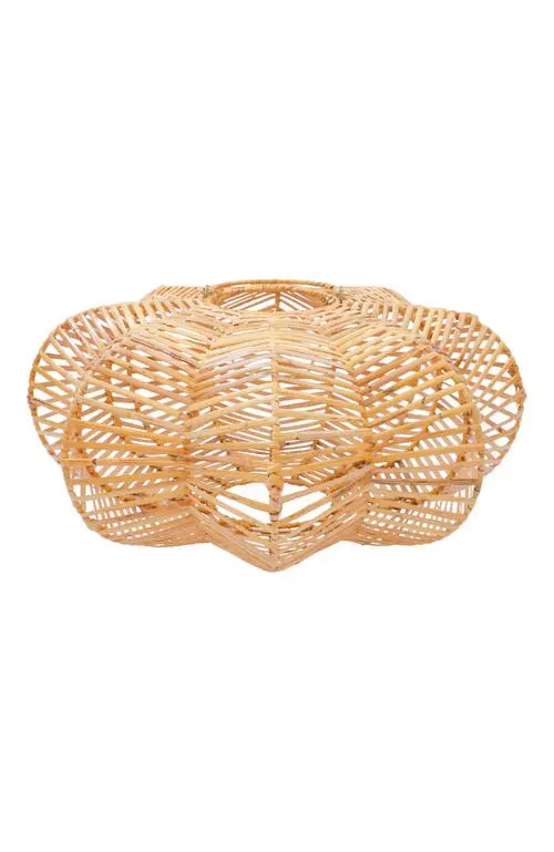 THE ARTISAN & COMPANY Carambola Rattan Pendant Light - Natural