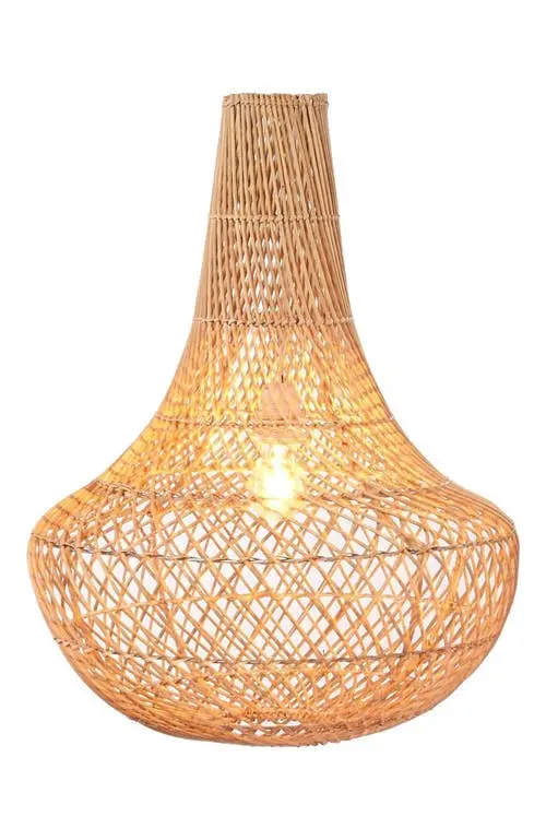 THE ARTISAN & COMPANY Ibiza Rattan Pendant Ceiling Light - Natural