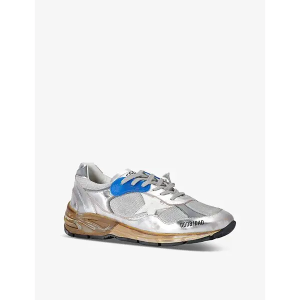 GOLDEN GOOSE Running Dad Star-patch Low-top Trainers - Silver Com