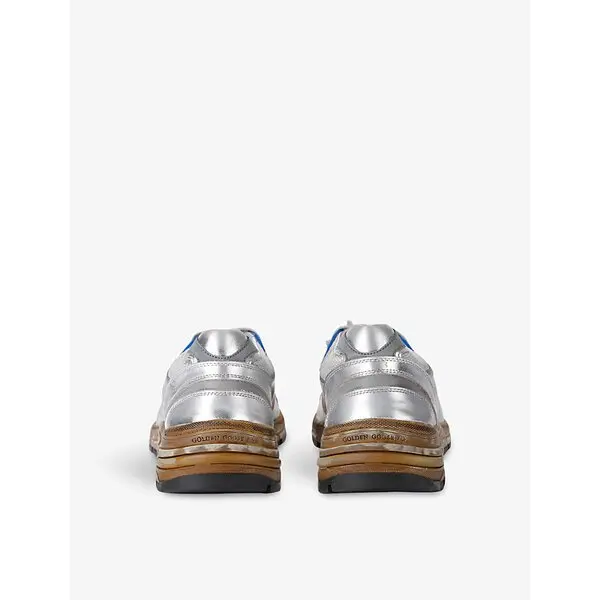 GOLDEN GOOSE Running Dad Star-patch Low-top Trainers - Silver Com