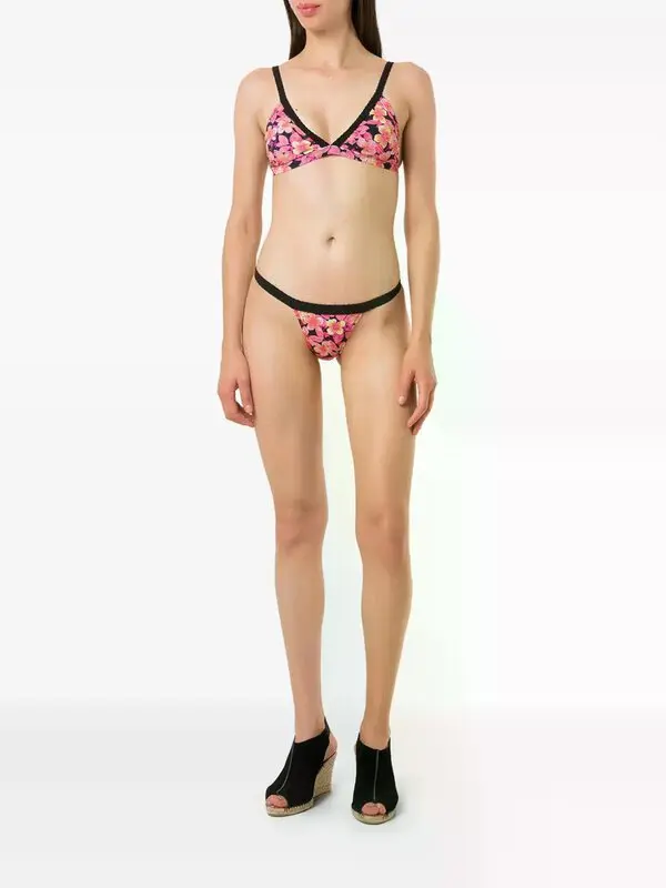AMIR SLAMA Floral-print Bikini