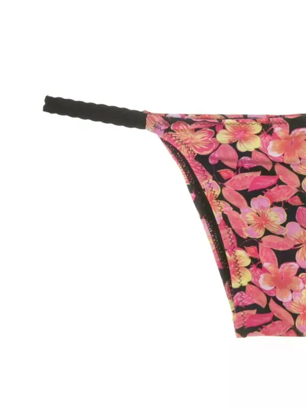 AMIR SLAMA Floral-print Bikini Set