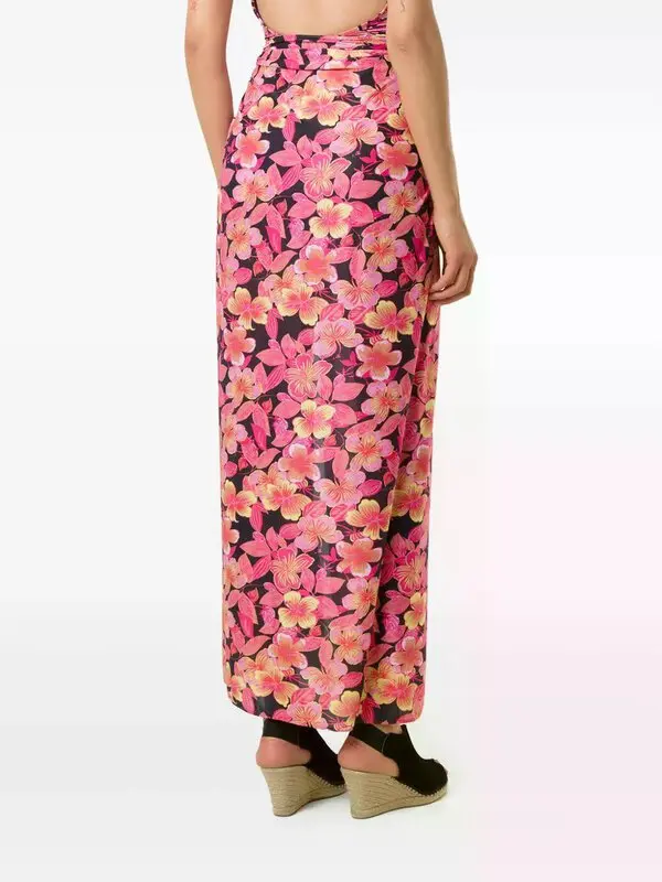 AMIR SLAMA Floral-print Pareo