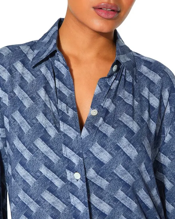 Kurt Geiger Printed Shirt Dress Cover Up