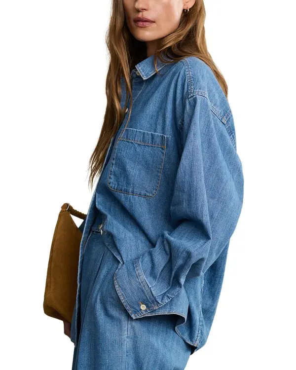Jenni Kayne Parker Oversized Shirt - Denim