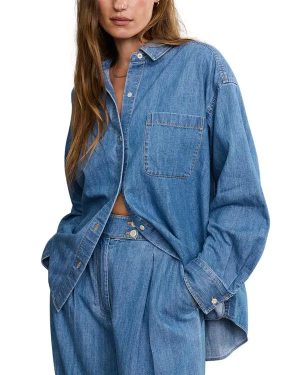 Jenni Kayne Parker Oversized Shirt - Denim