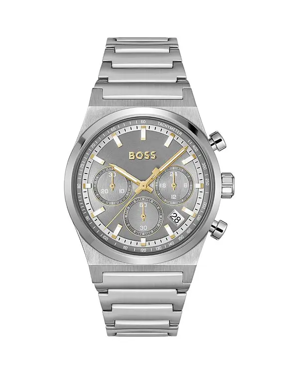 Hugo Boss Candor Chronograph Watch 41mm - Silver/silver