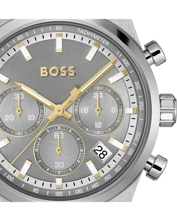 Hugo Boss Candor Chronograph Watch 41mm - Silver/silver