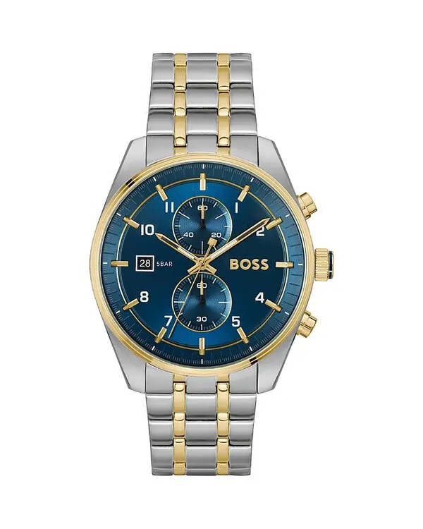 Hugo Boss Skytraveller Chronograph 44mm - Blue/silver