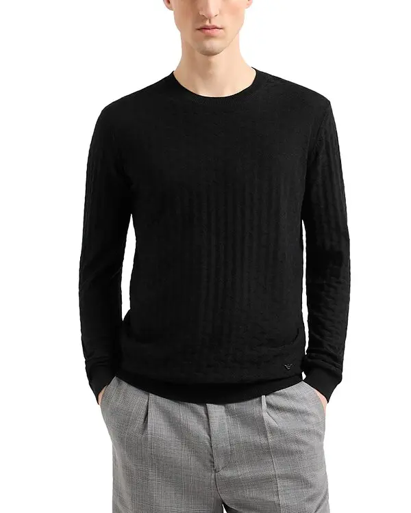 Emporio Armani Virgin Wool Sweater - Black