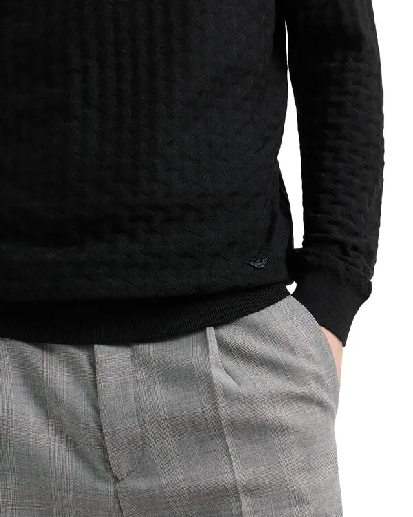 Emporio Armani Virgin Wool Sweater - Black