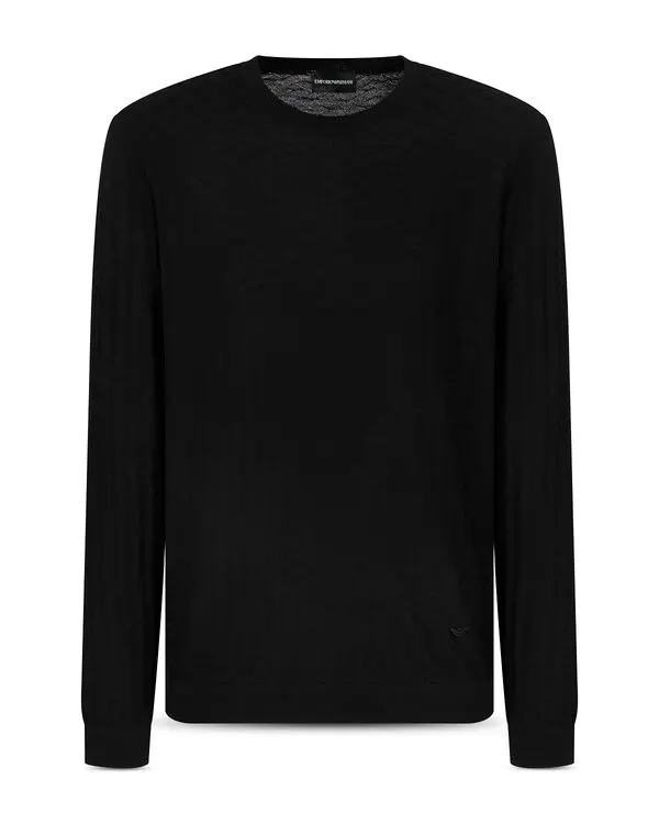Emporio Armani Virgin Wool Sweater - Black