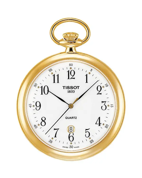 TISSOT Lepine 49mm Pocket Watch - White/gold