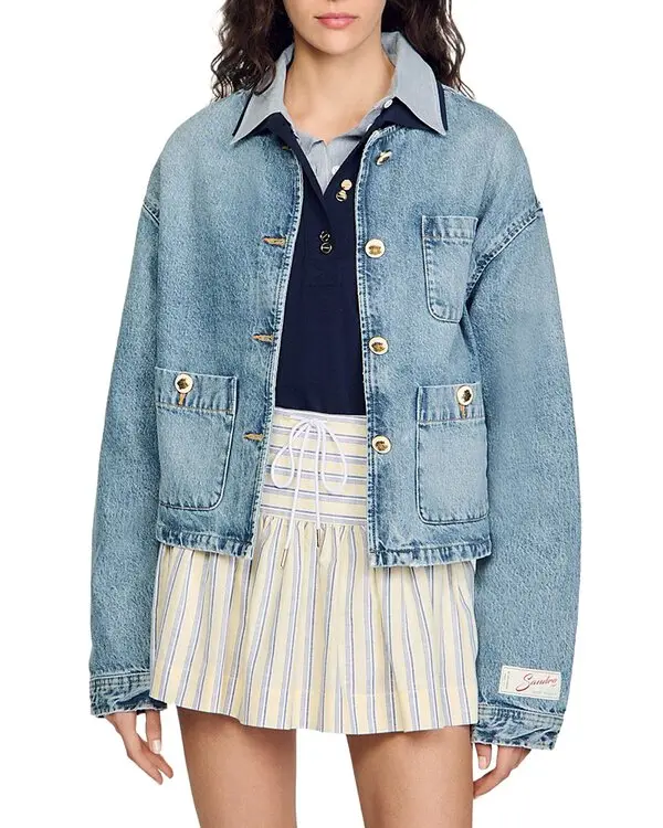 Sandro Denim Jacket - Blue Jean