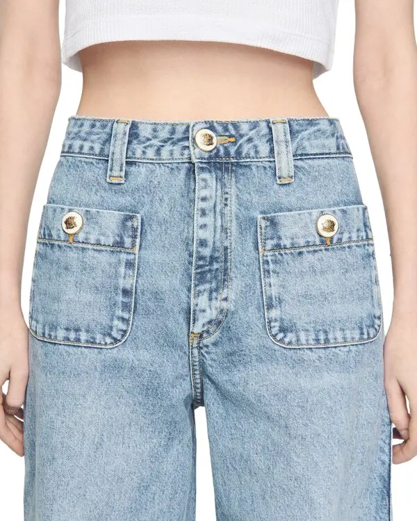 Sandro Faded Straight Jeans