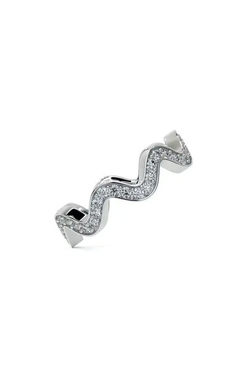 Lagos Caviar Spark Diamond Wave Eternity Ring