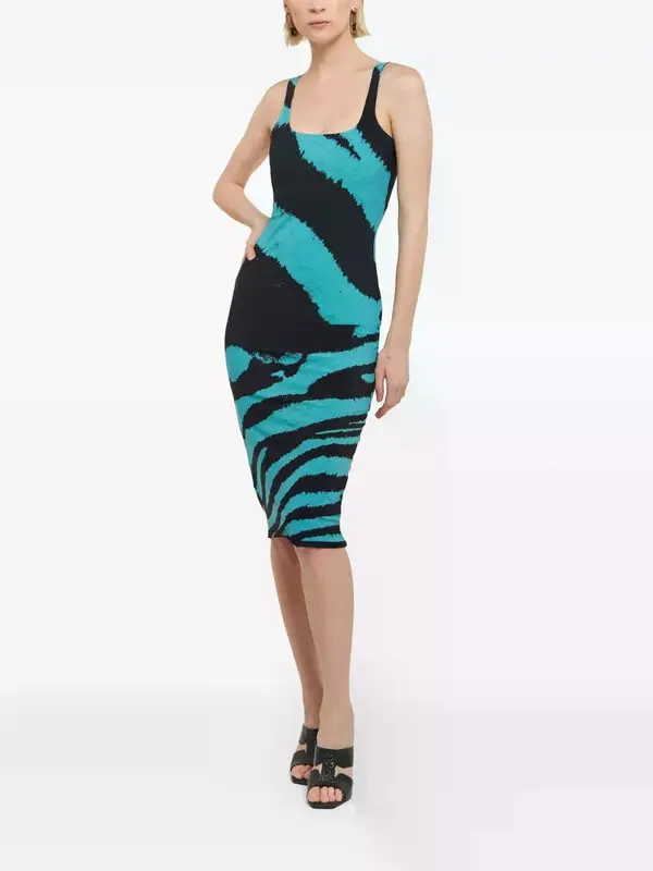 Roberto Cavalli Striped Dress