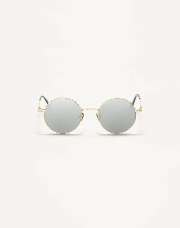Valentino Garavani Round Frame Sunglasses - Gold/silver