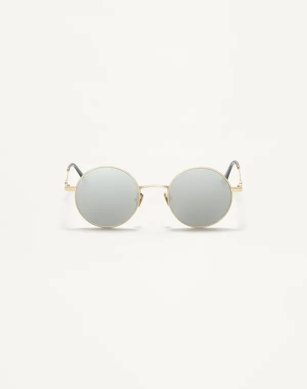 Valentino Garavani Round Frame Sunglasses - Gold/silver