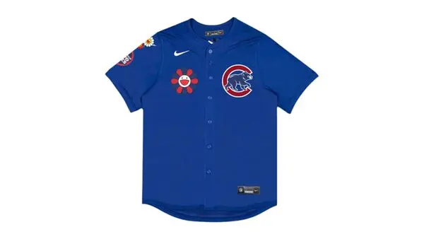 Nike X Takashi Murakami Mlb World Tour Tokyo Series 2025 Cubs Away Jersey - Blue